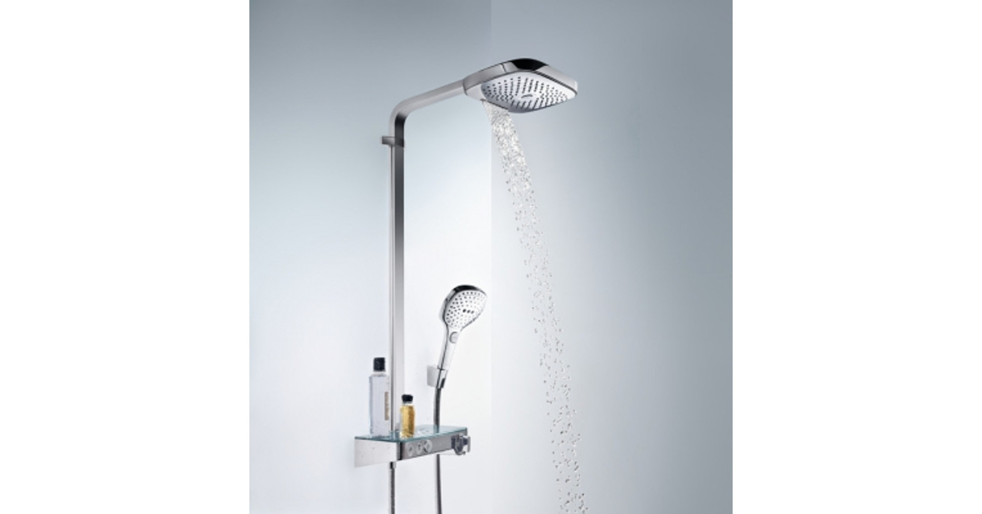 Hansgrohe 27127400 Raindance Select E 300 3jet Showerpipe fehér/króm ...