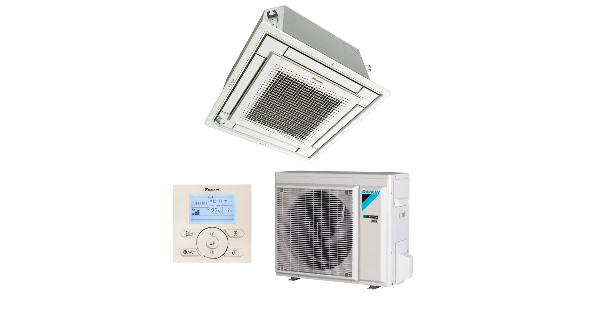 Daikin Sky Air FFA50A9/RXM50A kazettás split klíma (5 kW) - Szaniter és ...