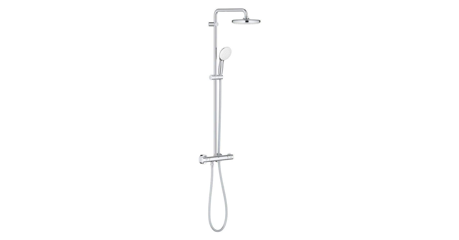 Grohe Tempesta System 210 Termosztátos zuhanyrendszer falra szerelésre ...